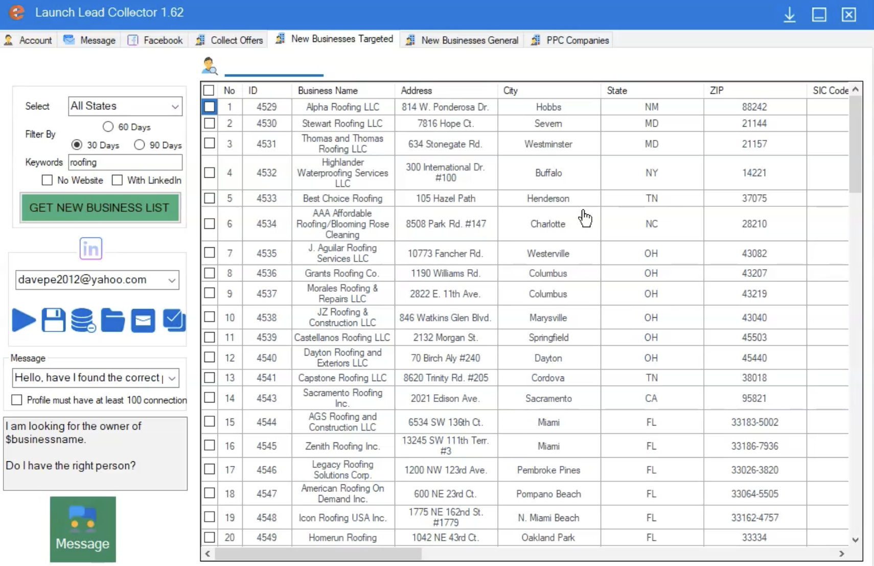 Launch Leads Collector